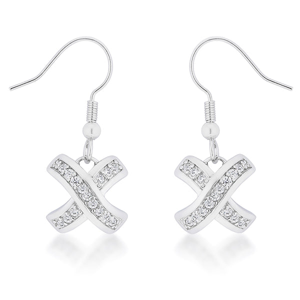 Monya Criss Cross Drop Earrings | 0.6ct – Beloved Sparkles