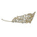 Patrina Floral Swarovski Crystal Gold Tiara | 18k Goldtone Crystal Art ...