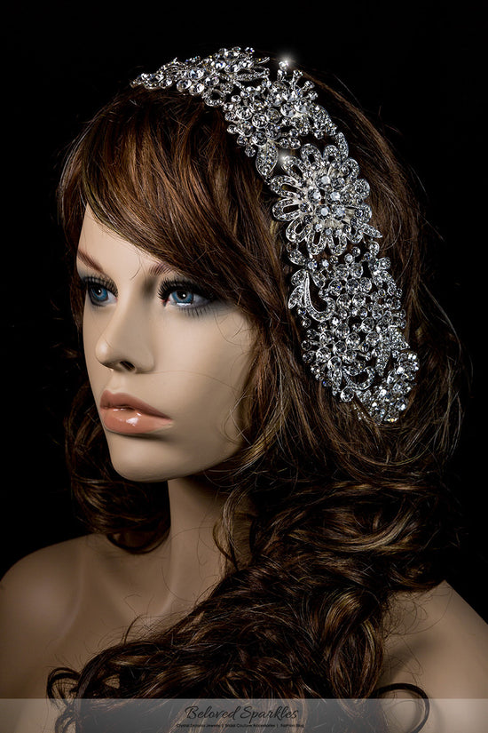 Faye Flower Draping Hair Comb | Crystal – Beloved Sparkles